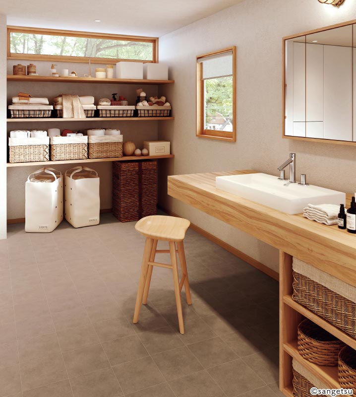 HM12012 HM12013 HM12014 サンドストーンⅡ (石目) サンゲツ 住宅用 クッションフロア 抗菌 日本製 2024-2027 [m販売]