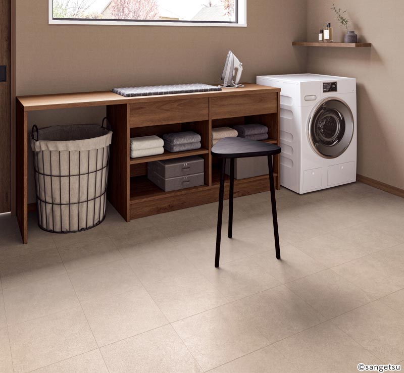 HM12016 HM12017 HM12018 サトルタイル (タイル風) サンゲツ 住宅用 クッションフロア 抗菌 日本製 2024-2027 [m販売]