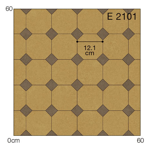 ※旧品番 E2101, E2102 [オクタゴンドット] シンコール クッションフロア 住宅用（E2103, E2104は廃番）