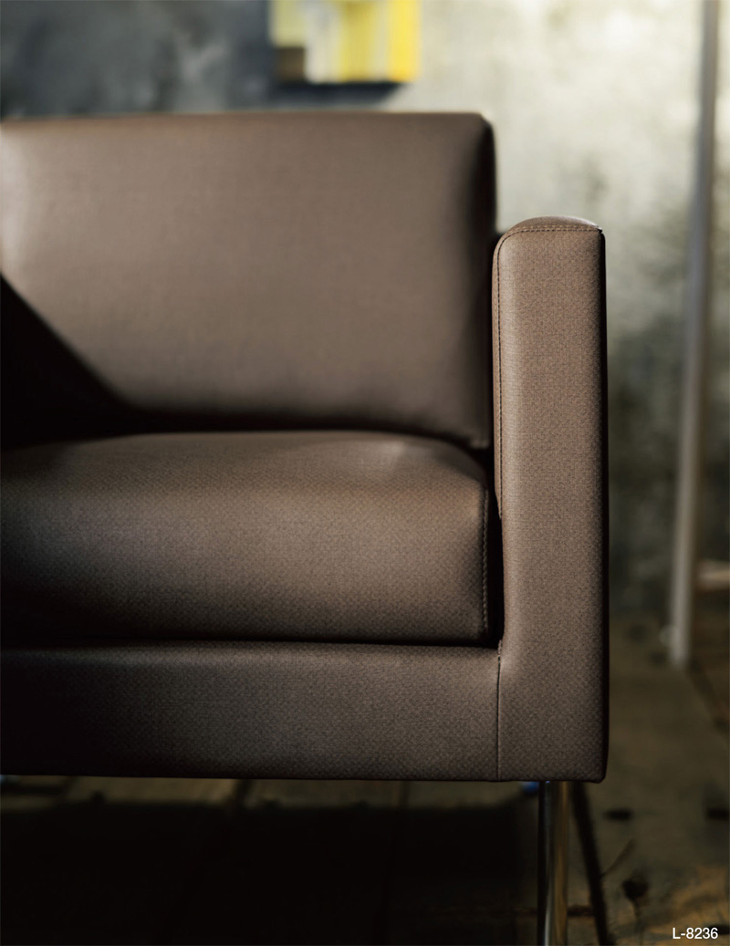 L8235, L8236, L8237 クワドーラ シンコール [椅子張りレザー] (122cm巾/JABIA難燃合格品)