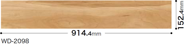WD2098 WD2099 [シュガーメイプル] 木目 152.4×914.4㎜ サンゲツ フロアタイル 2023-26 (ケース販売)