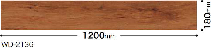 WD2135 WD2136 WD2137 [ビンテージオーク] 木目 180×1200㎜ サンゲツ フロアタイル 2023-26 (ケース販売)