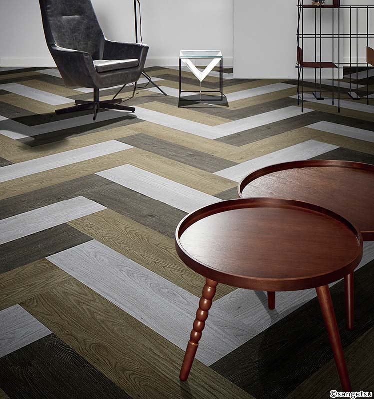 DT1200 [フロテックス・コンクリートⅡ/ウッドⅡ/マーブル] サンゲツ タイルカーペット (DT1208～1221/7色/5.0mm厚 ...